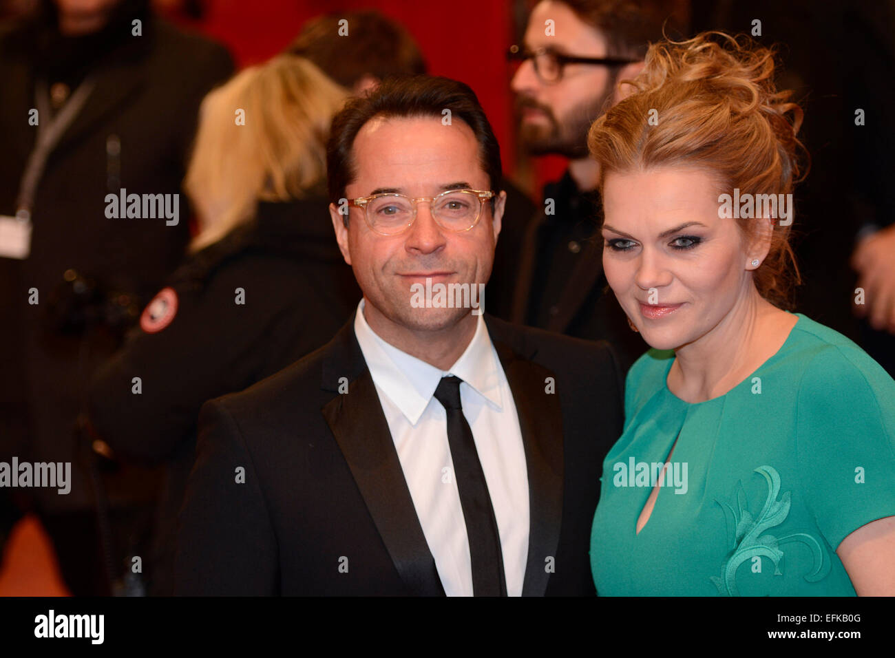 Jan Josef Liefers and Anna Loos attending the 'Nadie Quiere La Noche ...