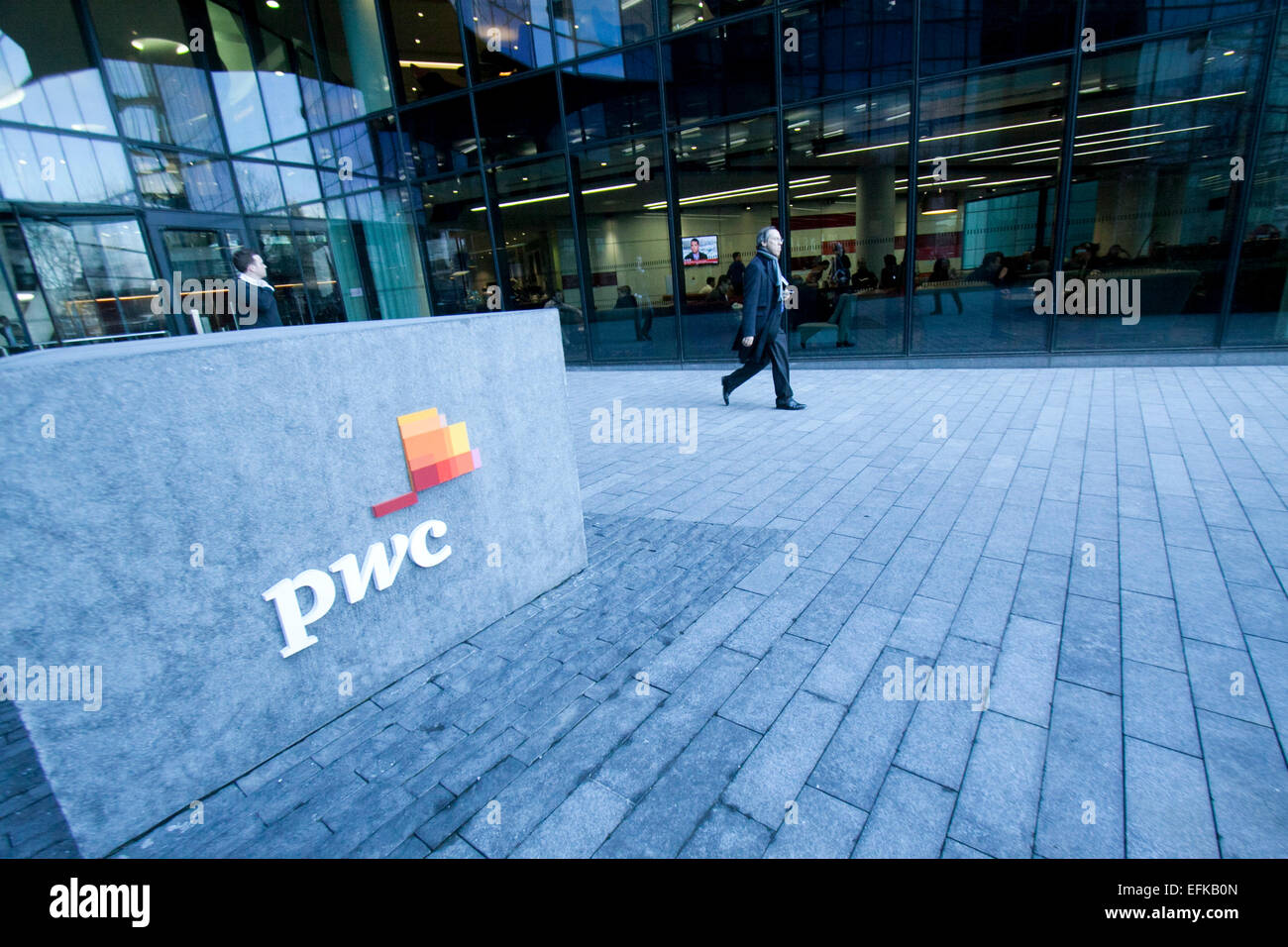 London,UK. 6th February 2015. Accounting firm Price Waterhouse Coopers ...