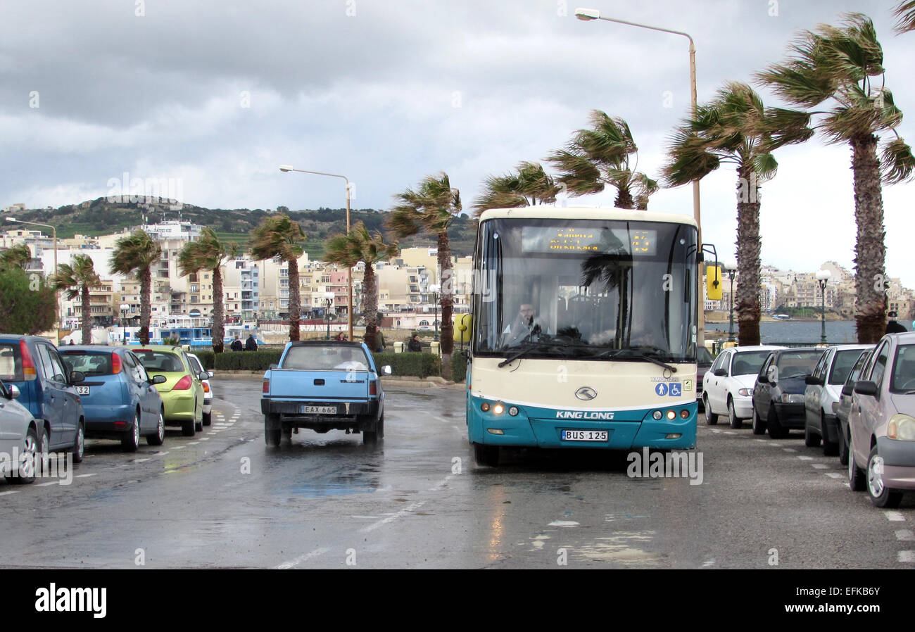 Holiday resorts of Bugibba, Qawra and St Pauls Bay in Malta. Malta ...