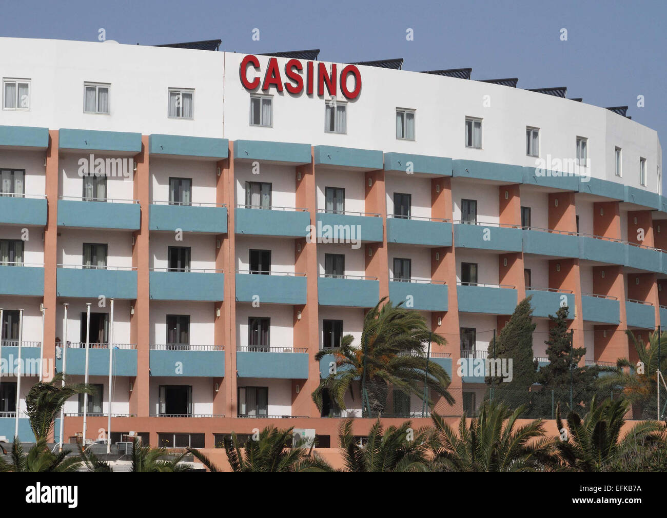 Holiday resorts of Bugibba, Qawra and St Pauls Bay in Malta. The Casino ...