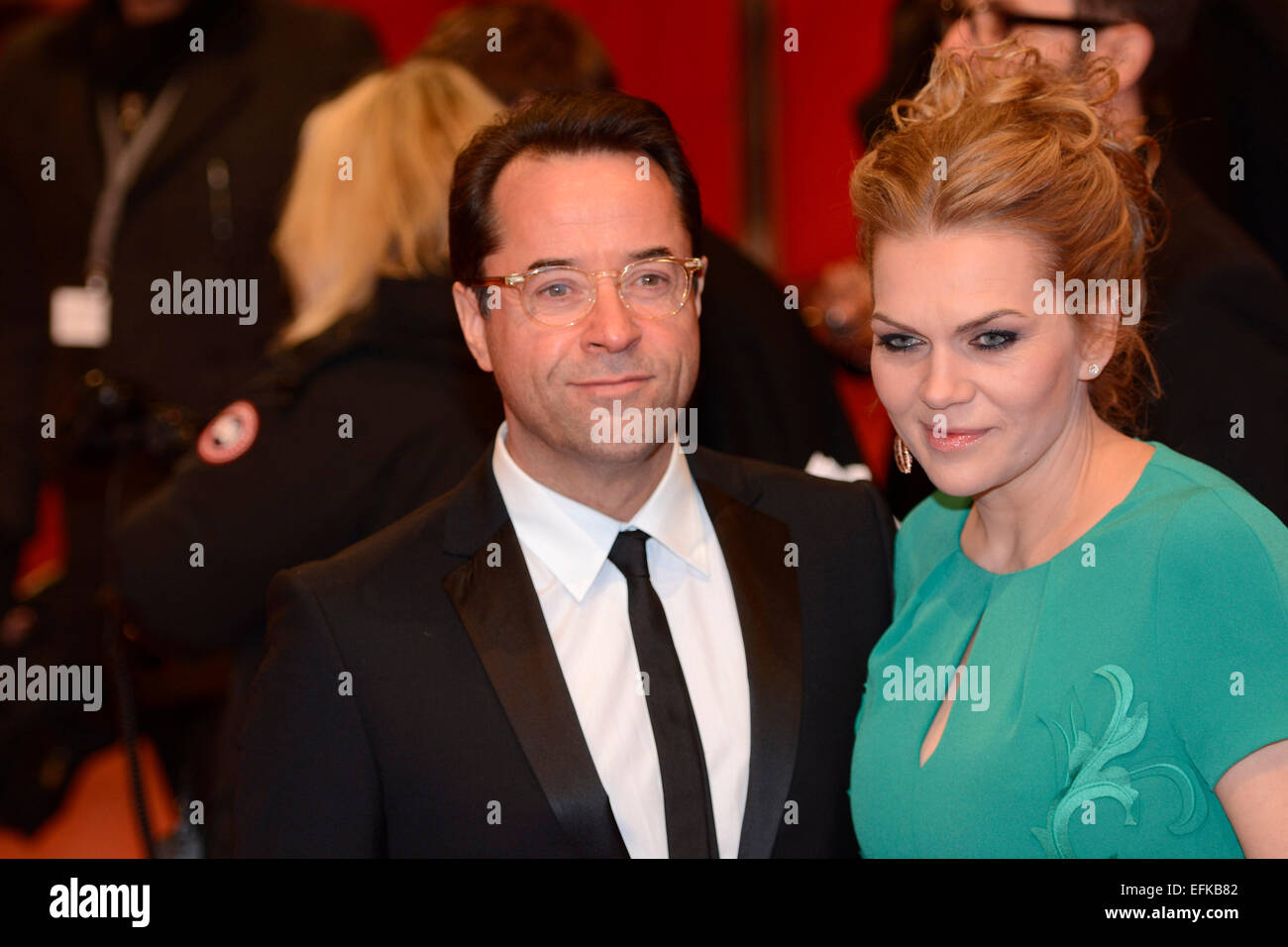 Jan Josef Liefers and Anna Loos attending the 'Nadie Quiere La Noche ...