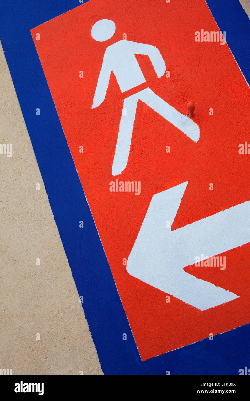 Colorful walk sign in the street Stock Photo - Alamy
