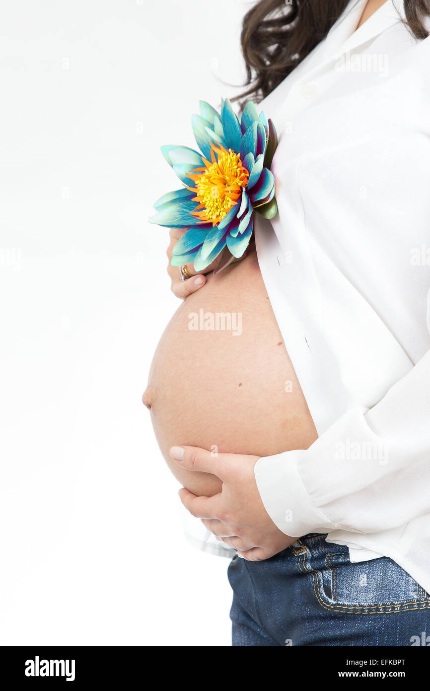 the sweet expectation of a pregnant Stock Photo - Alamy