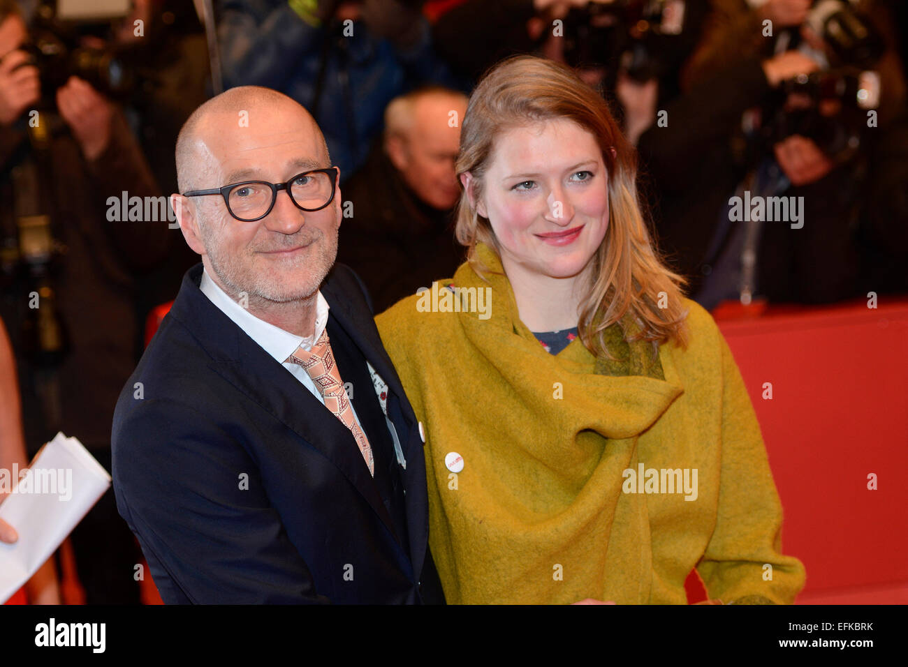 Peter Lohmeyer and daughter Lola Klamroth attending the 'Nadie Quiere ...
