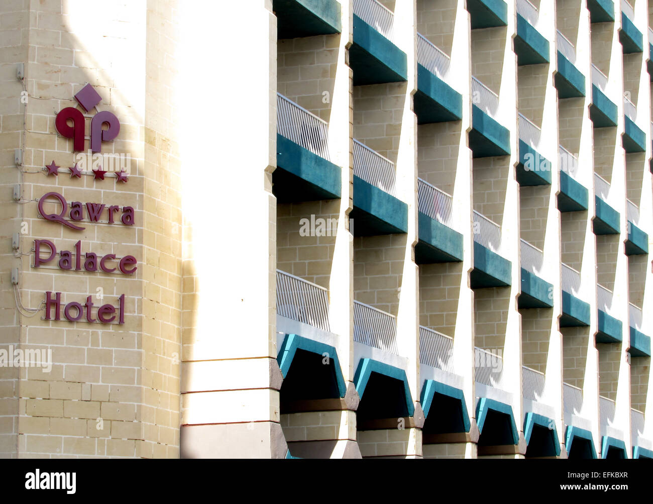 Holiday resorts of Bugibba, Qawra and St Pauls Bay in Malta. Qawra ...