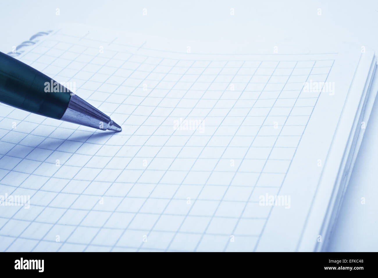 Ballpoint pen and notebook close up Stock Photo - Alamy