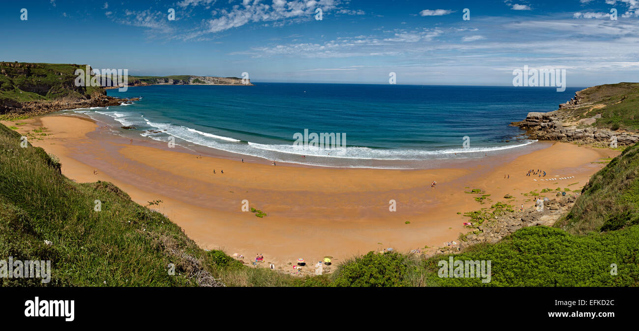 Los Locos beach Suances Cantabria Spain Stock Photo - Alamy