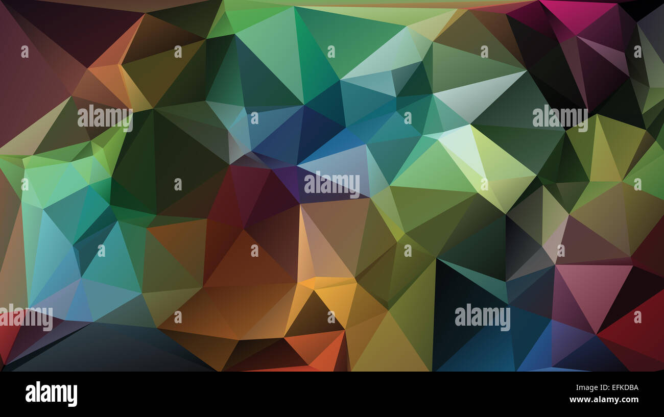 Abstract geometric polygon pattern with triangle parametric shape Stock ...