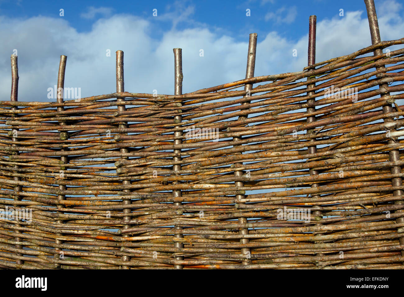 Hazel fence hi-res stock photography and images - Alamy