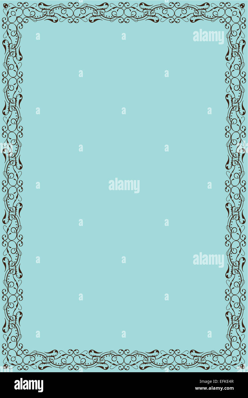 Vintage orient frame is isolated Stock Photo - Alamy