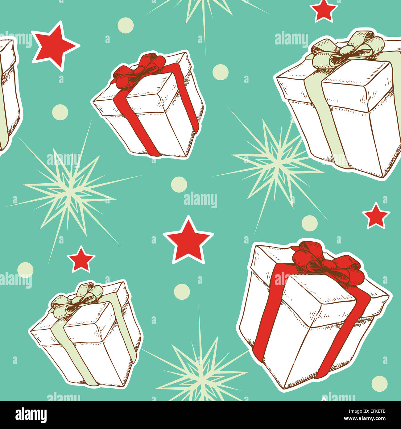 Christmas present pattern hi-res stock photography and images - Alamy