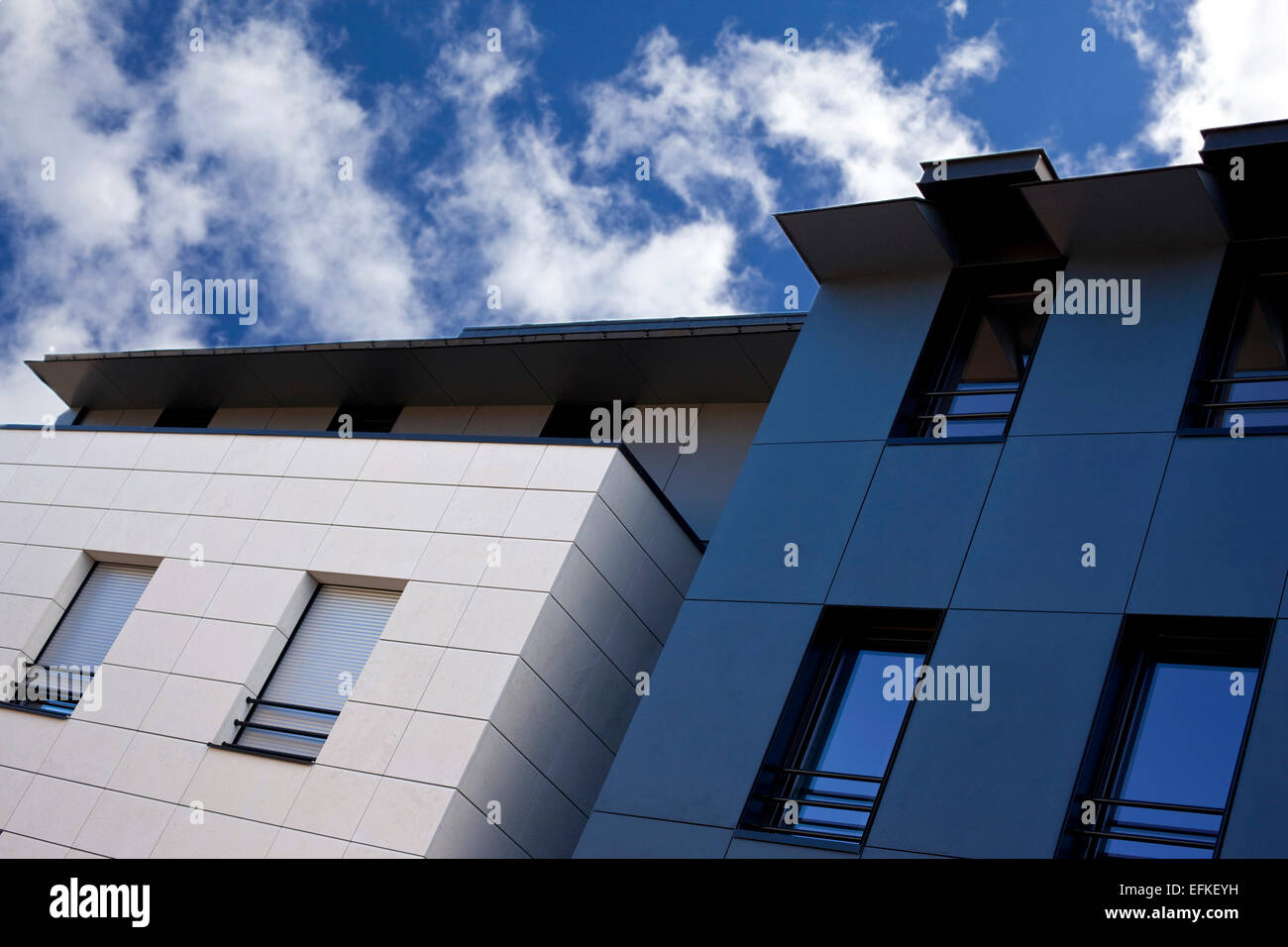 Facade of modern buildings in town Stock Photo - Alamy