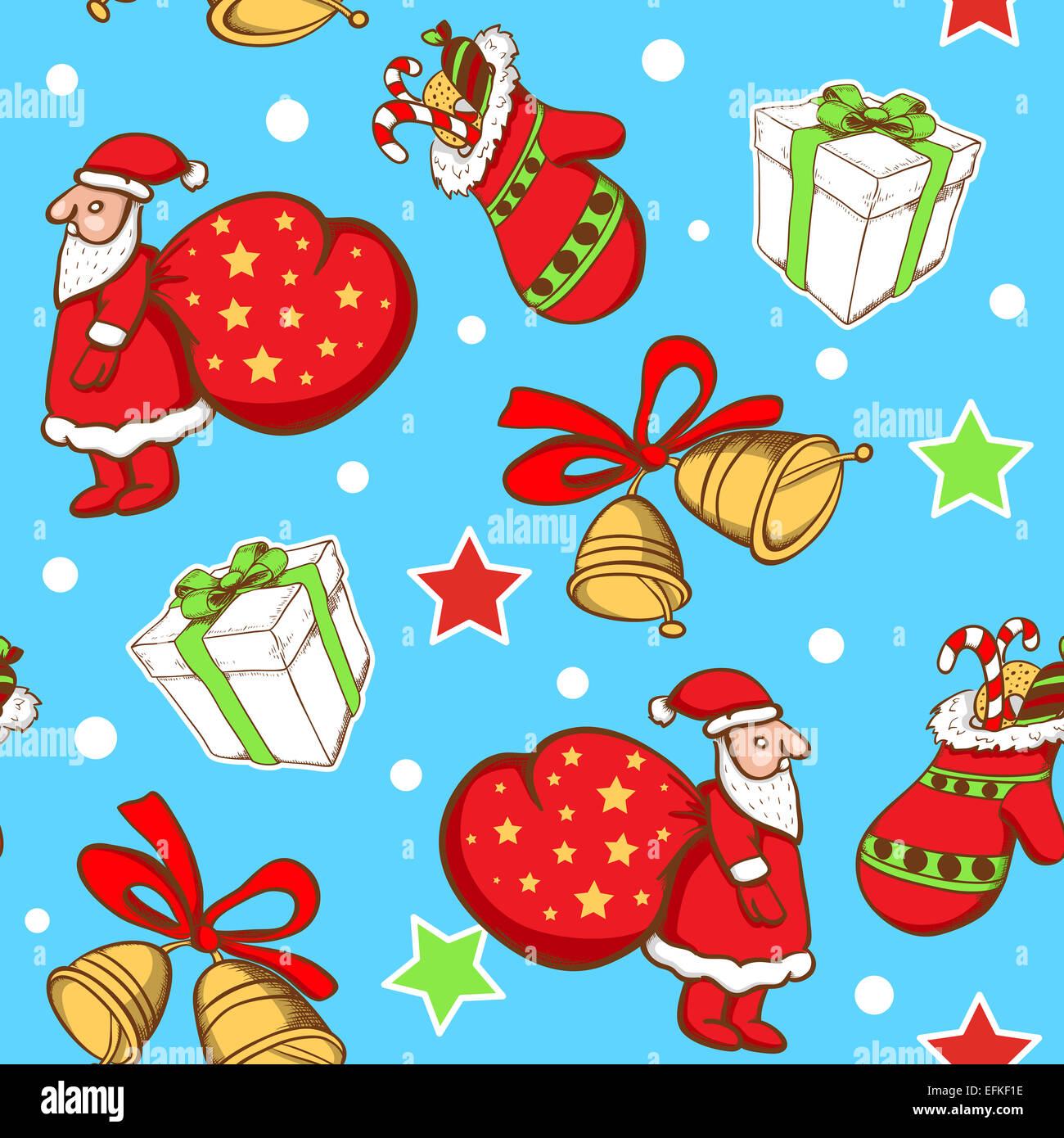 Santa pattern hi-res stock photography and images - Alamy