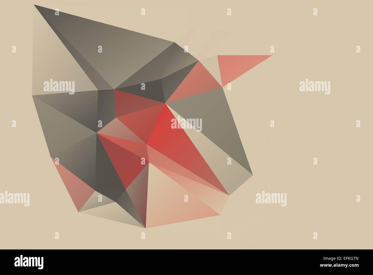 Abstract geometric background with triangle parametric shape Stock ...