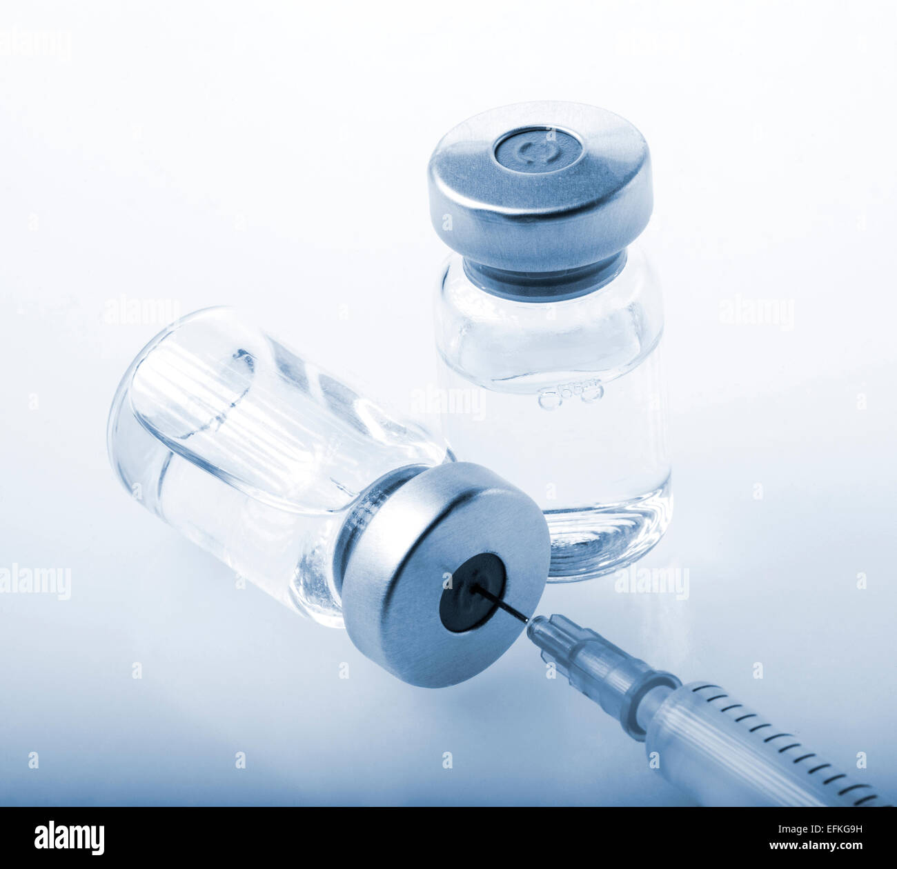 Glass Medicine Vials and hualuronic collagen and flu syringe. Tinted ...