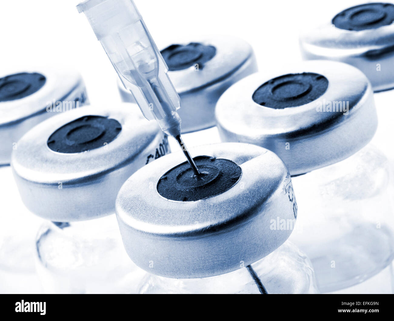 Glass Medicine Vials and hualuronic collagen and flu syringe. Tinted ...