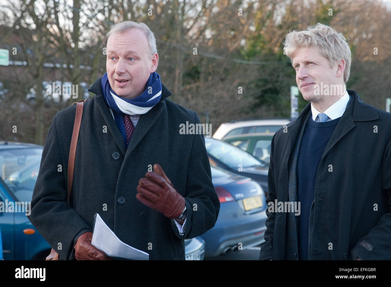 Jo Johnson MP with David Stratham during the opening of Orpington ...