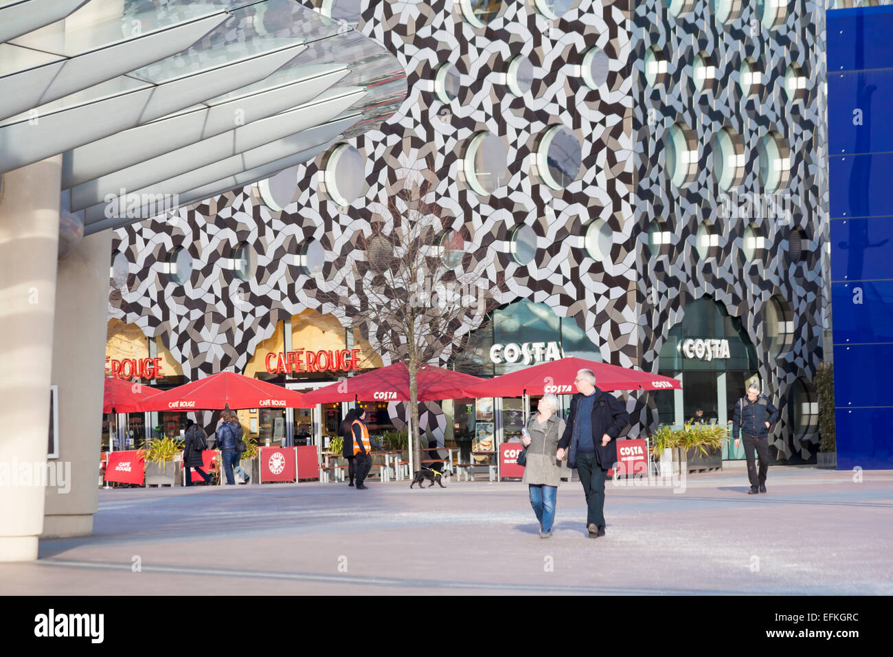 Café Rouge and Costa nestle under the striking modern architecture of ...