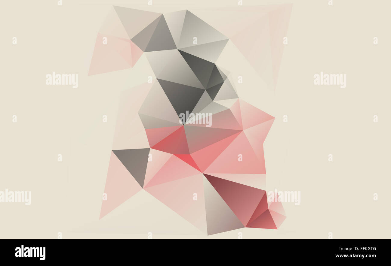 Abstract geometric background with triangle parametric shape Stock ...