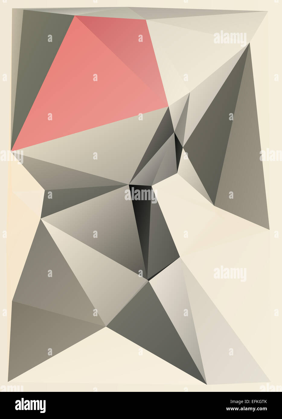 Abstract geometric background with triangle parametric shape Stock ...