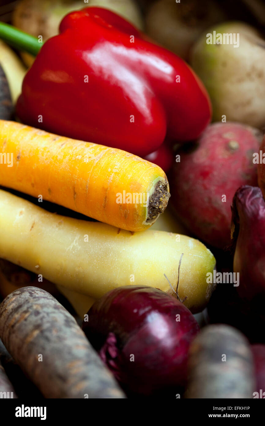 Carrots turnips on market hi-res stock photography and images - Alamy