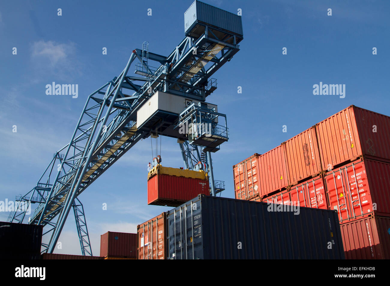 Container port, Basel, Switzerland Stock Photo - Alamy
