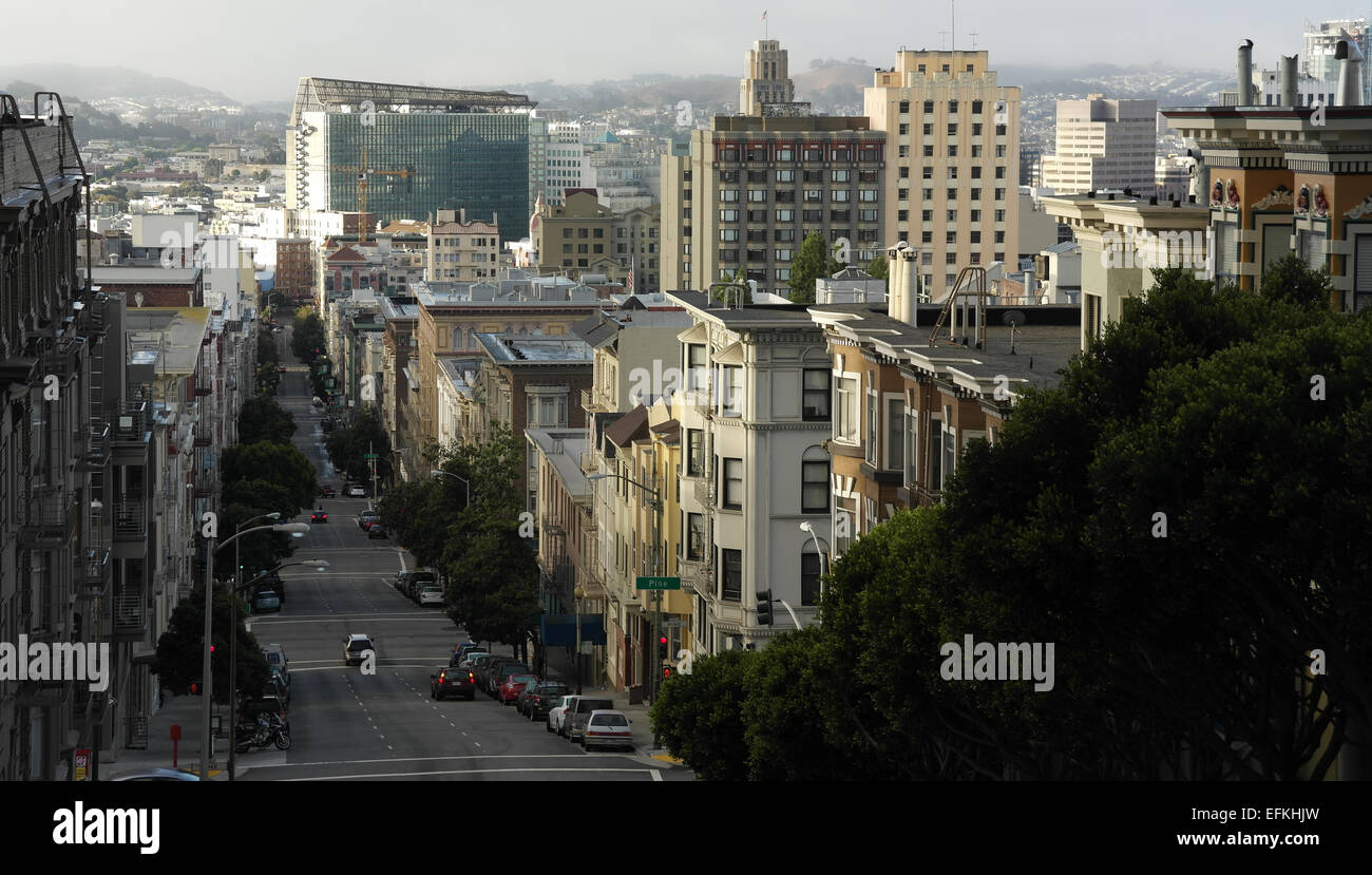 Skyscrapers city buildings san francisco standing rising centre ...