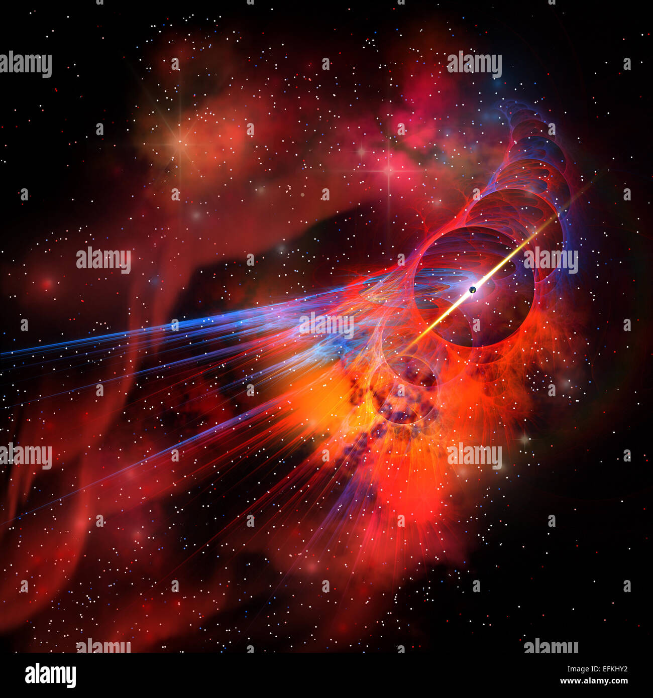 A nebula is a collection of colorful gasses, dust, stars and ...