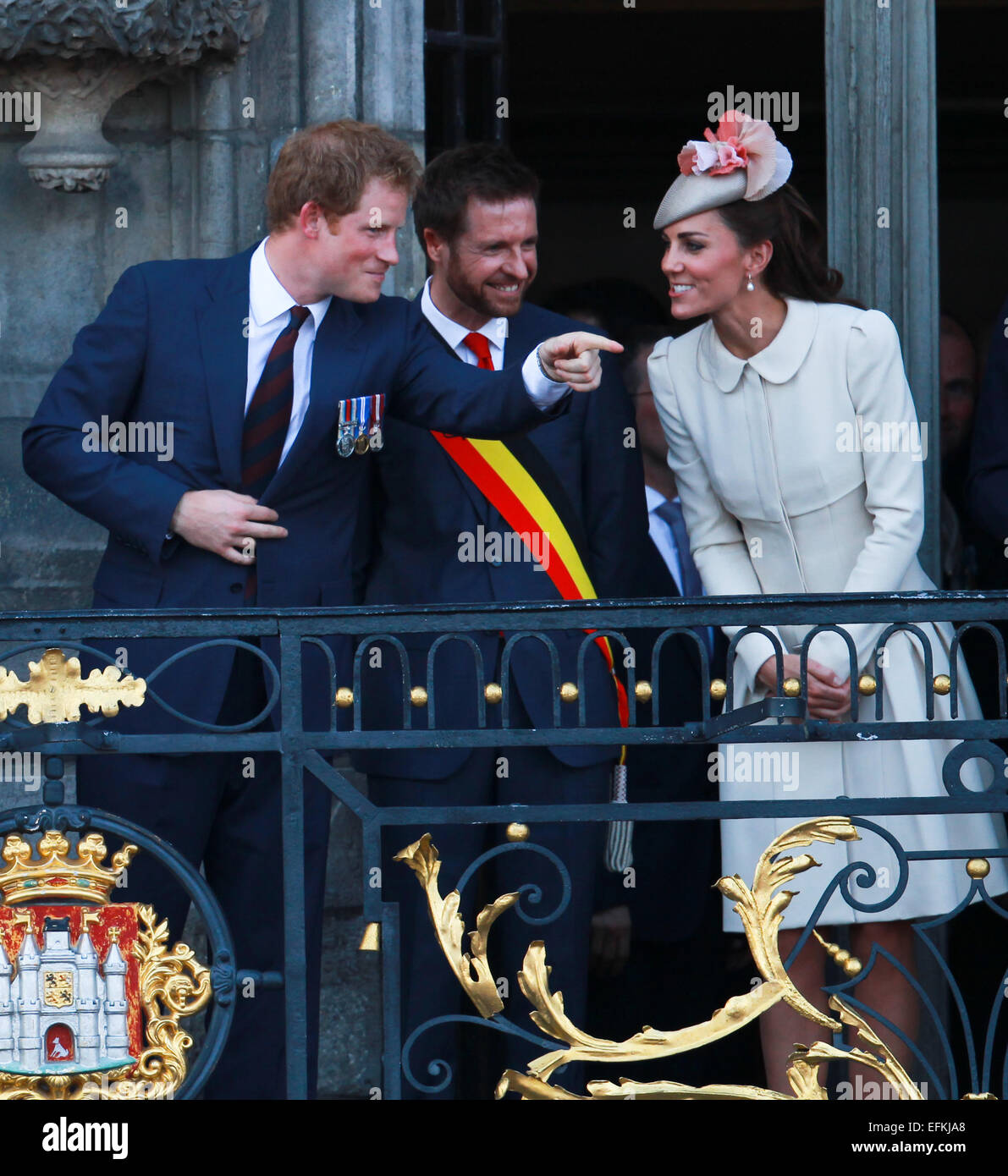 Princes William and Harry, Catherine Duchess of Cambridge visit Mons ...