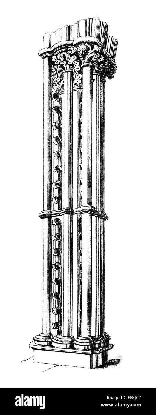 Gothic pillar Cut Out Stock Images & Pictures - Alamy