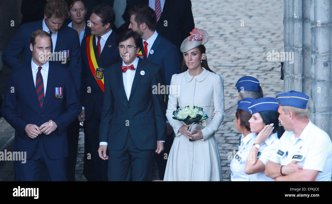 Princes William and Harry, Catherine Duchess of Cambridge visit Mons ...