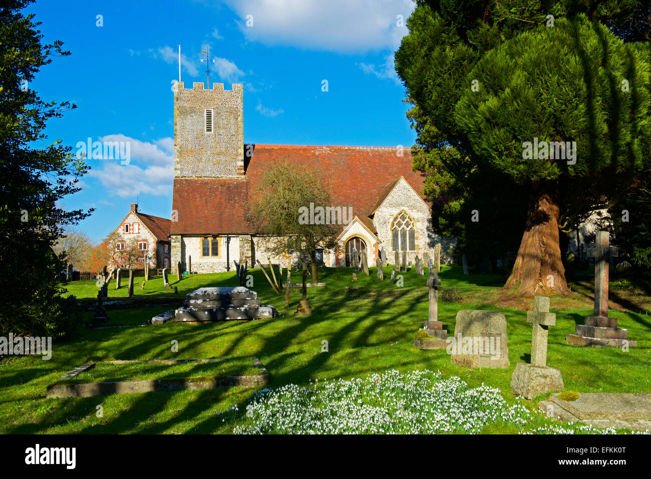 St marys church buriton hi-res stock photography and images - Alamy