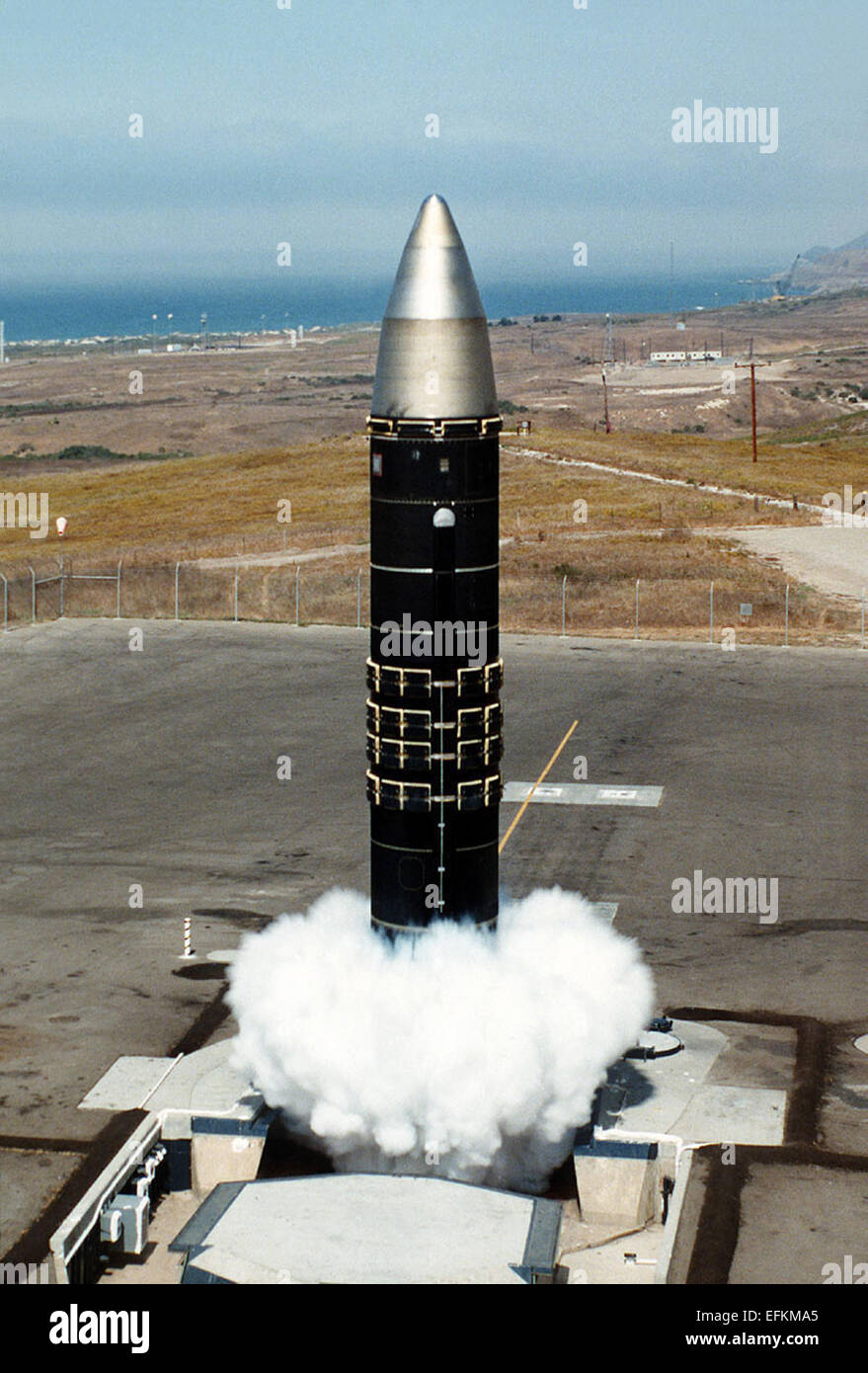 A Us Air Force Minuteman Ii Lgm 118 Intercontinental Ballistic Nuclear