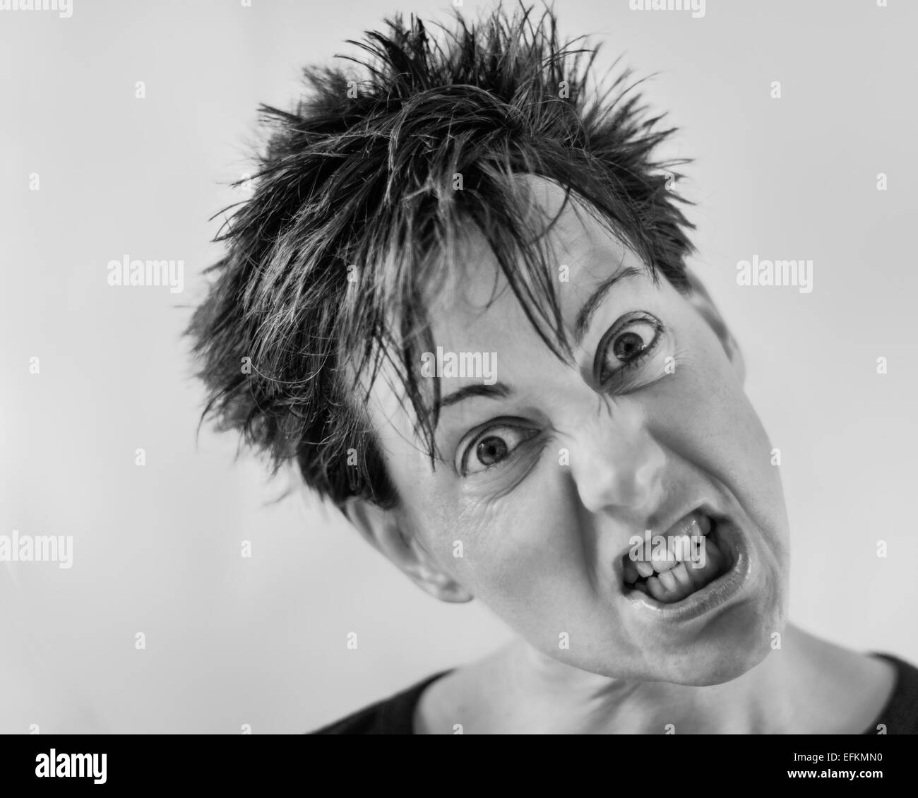 Angry Woman Stock Photo - Alamy