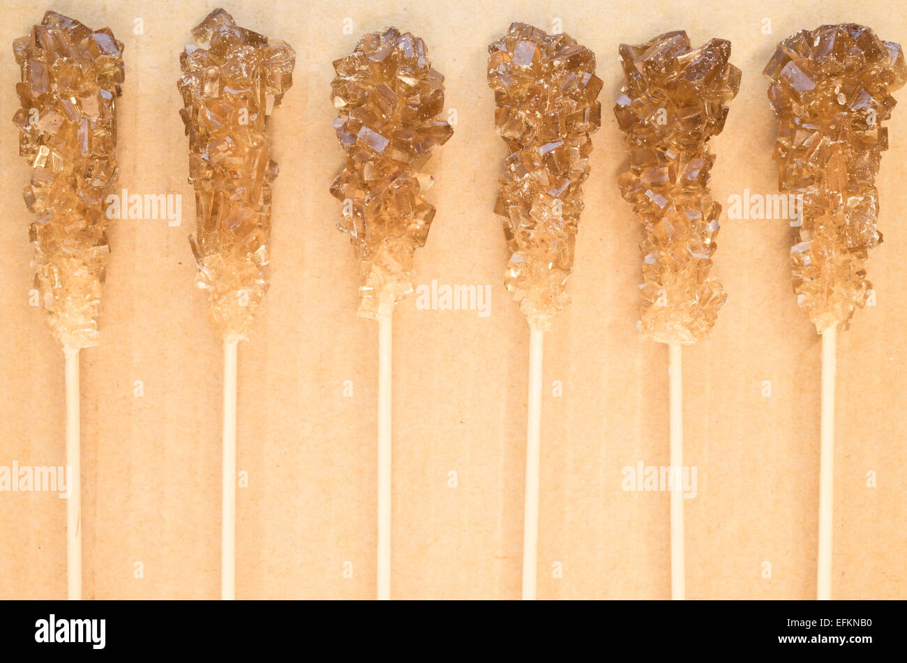 crystallized sugar candies on wood sticks close up Stock Photo - Alamy