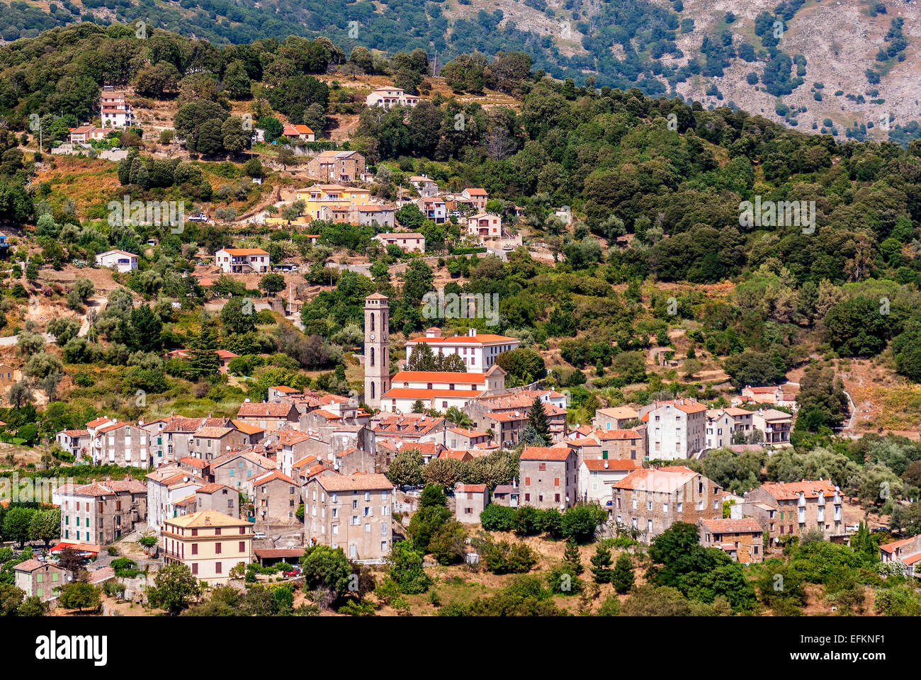 Village de Vico Haute Corse 2B France Stock Photo - Alamy