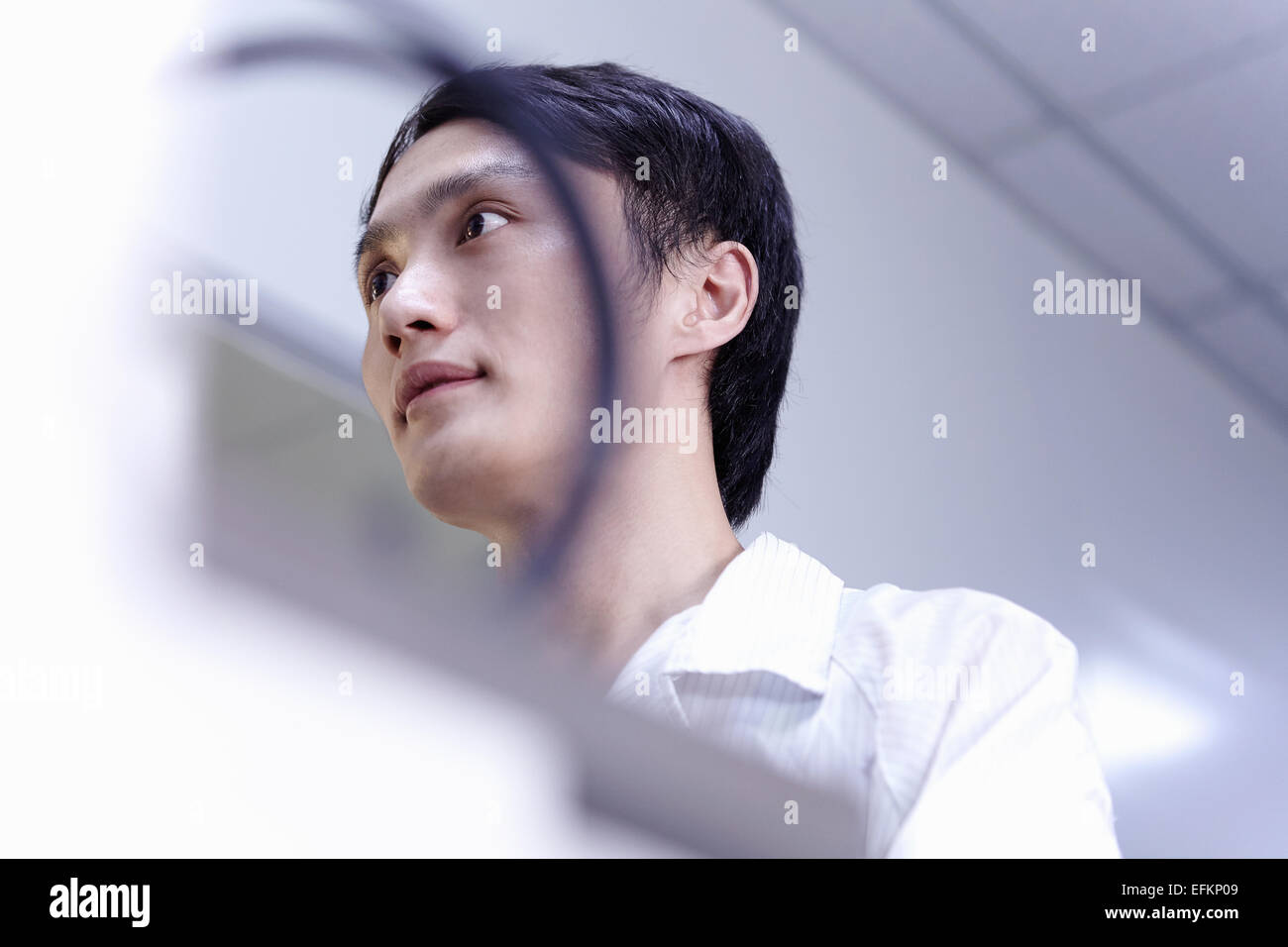 Technician working in LED factory Stock Photo - Alamy