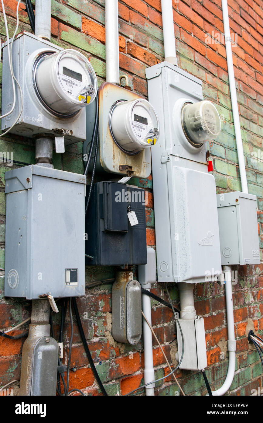 Residential Electric Meter High Resolution Stock Photography and Images ...
