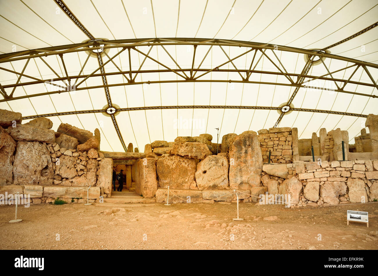 Mnajdra, megalithic temple complex Stock Photo - Alamy