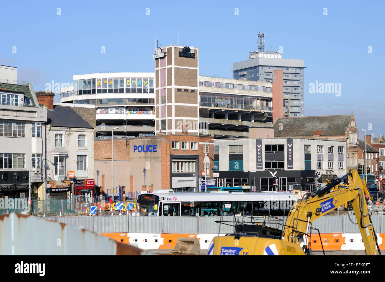 Leicester Haymarket Redevelopment Bus Station Stock Photo Alamy