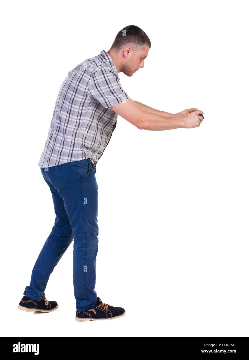 Back view of man photographing. tourist with camera. Rear view people ...