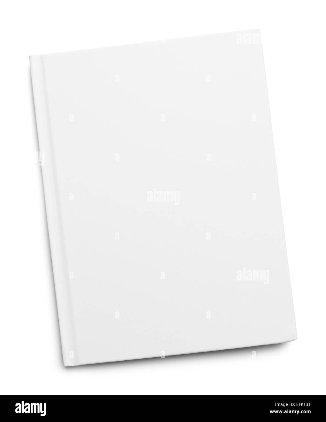 White Hardback Book with Copy Space Isolated on White Background Stock ...