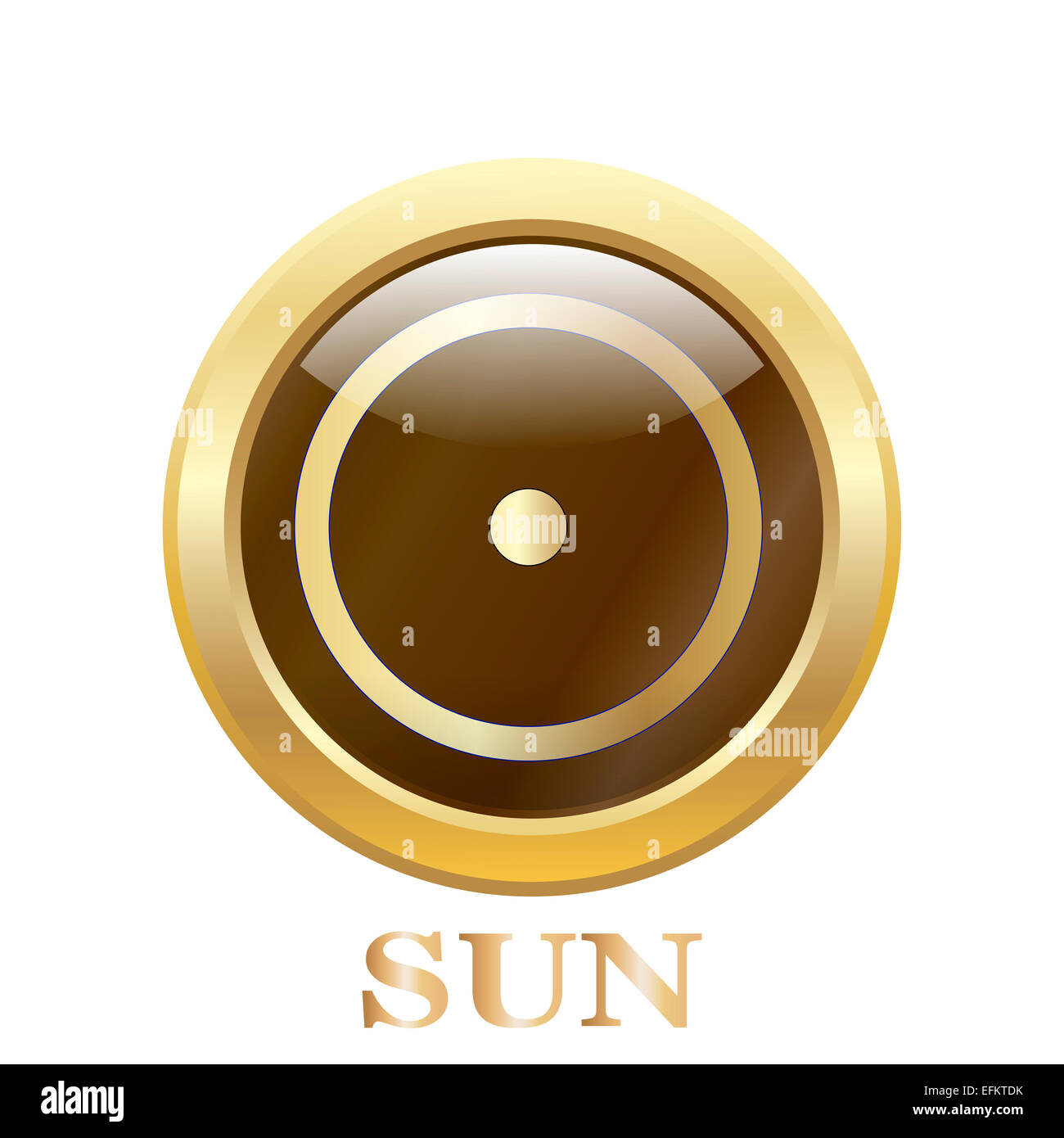 Round sun vector Cut Out Stock Images & Pictures - Alamy