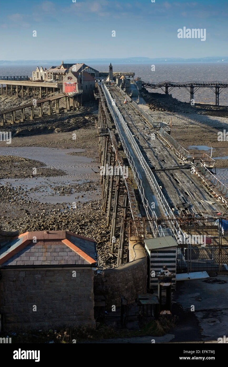 Birnbeck Pier, Weston-super-Mare, Somerset, UK, a unique pier joining ...