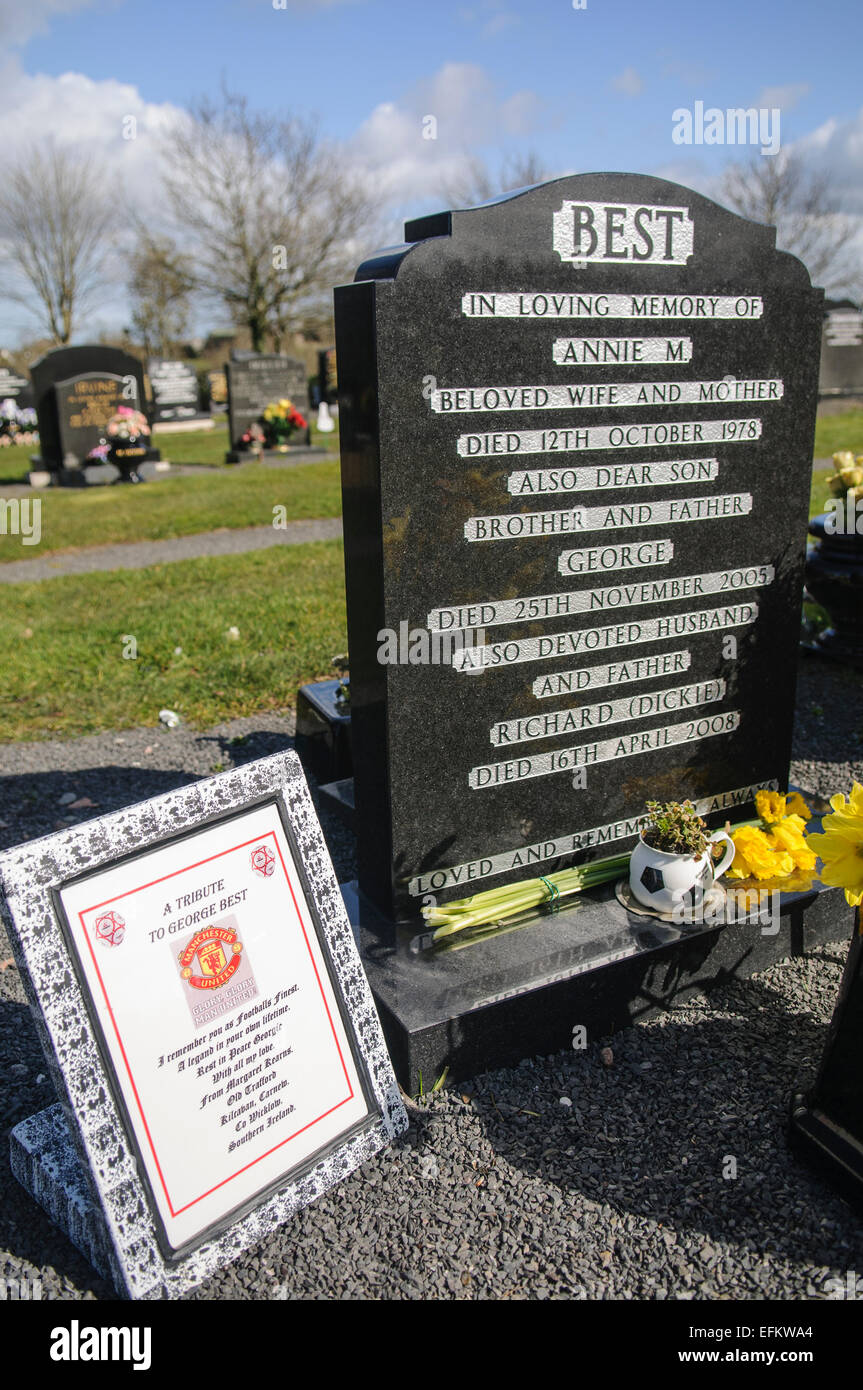 George best grave belfast hi-res stock photography and images - Alamy