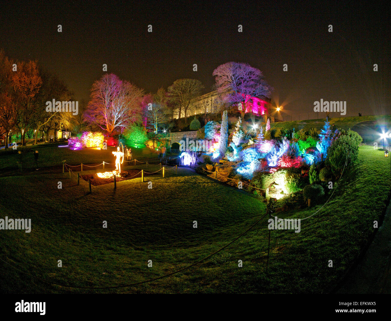 Light night nottingham hi-res stock photography and images - Alamy