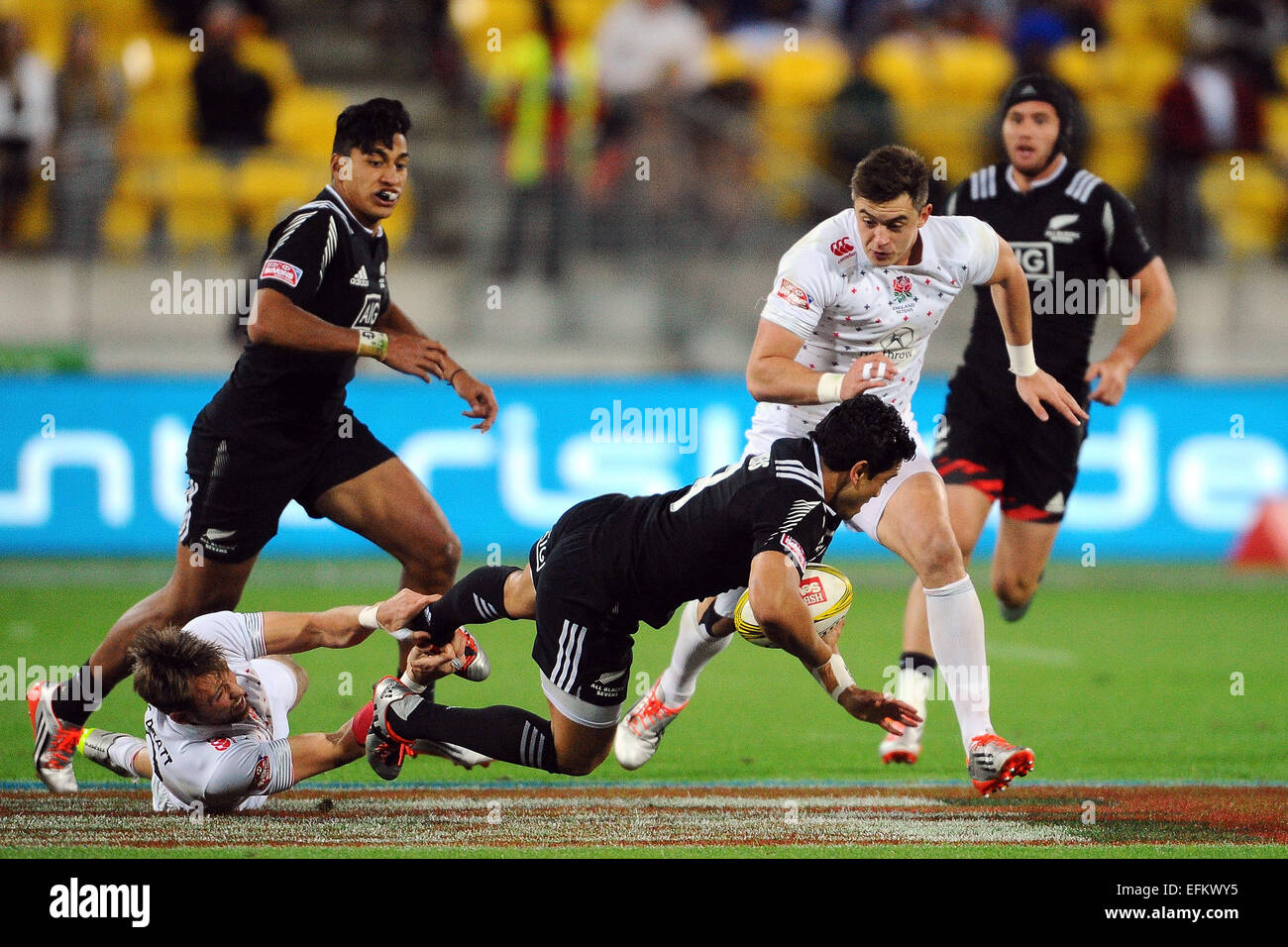 Wellington, New Zealand. 06th Feb, 2015. New Zealand's Sherwin Stowers ...