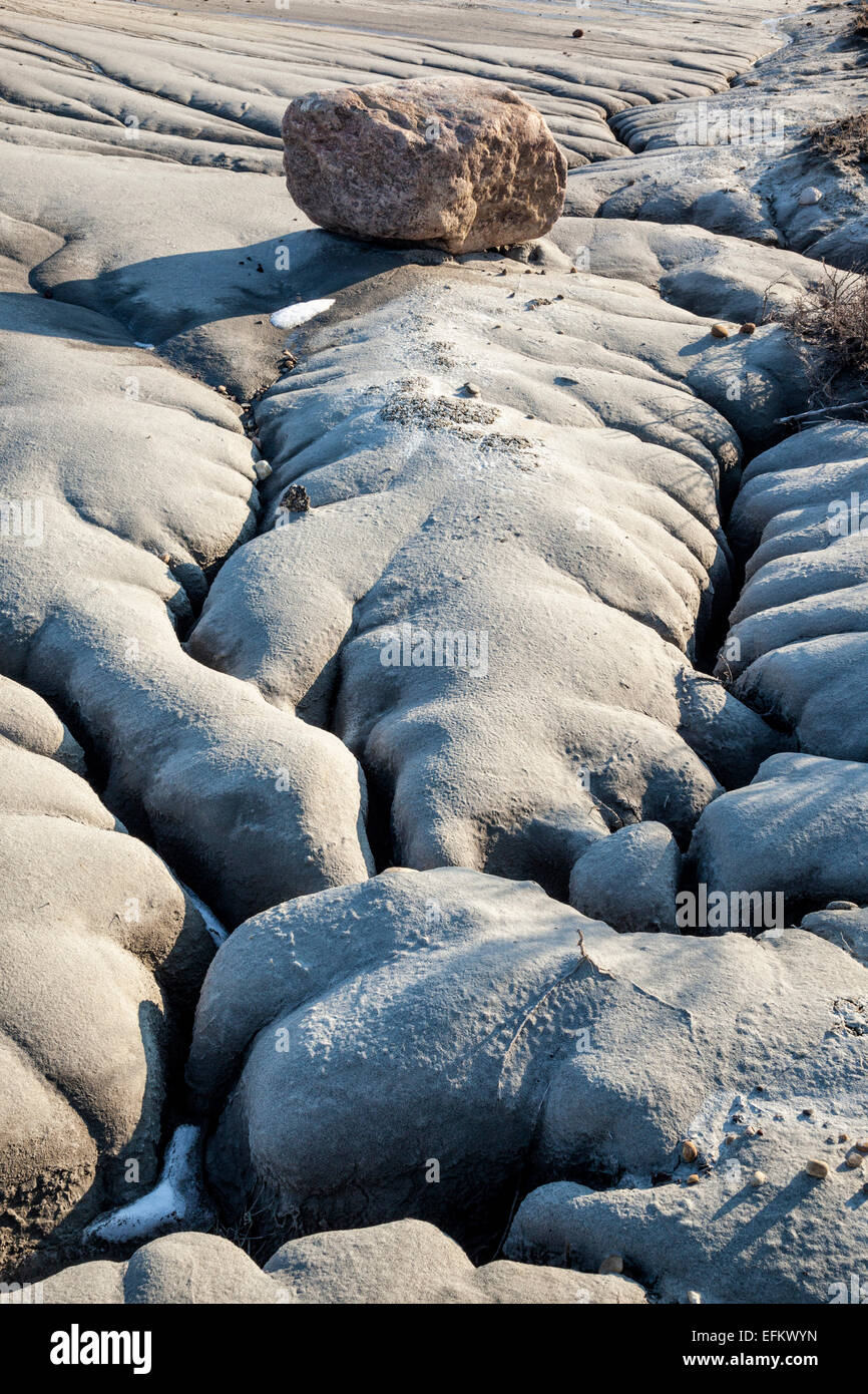 Erosion patterns, Dinosaur Provincial Park, Alberta, Canada Stock Photo ...