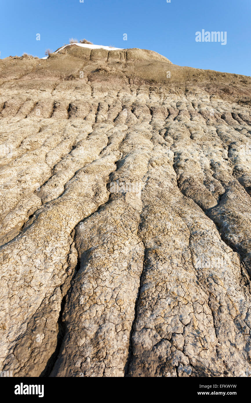 Erosion patterns, Dinosaur Provincial Park, Alberta, Canada Stock Photo ...
