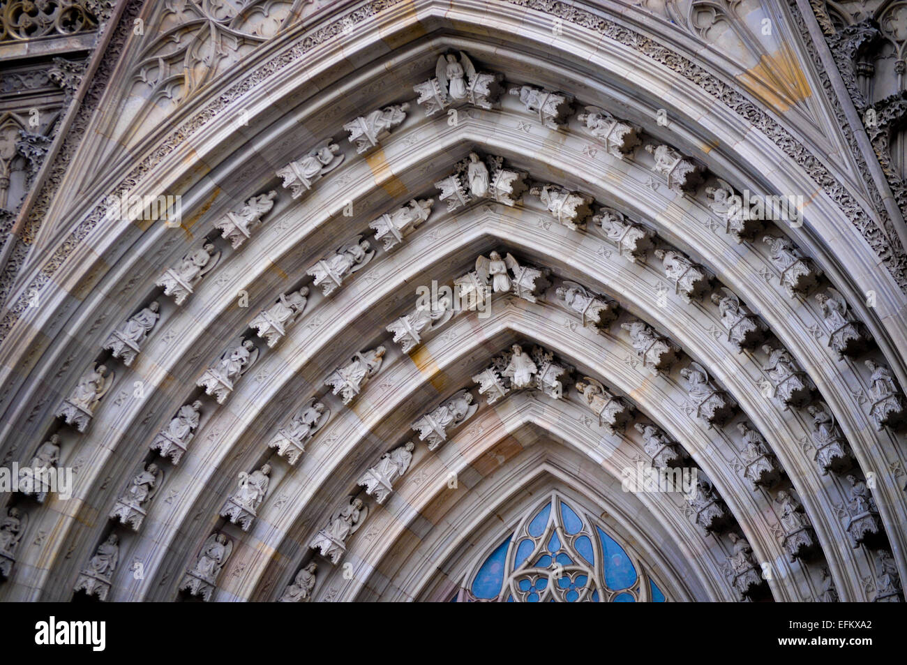 Barcelona Cathedral Archway Stock Photo - Alamy